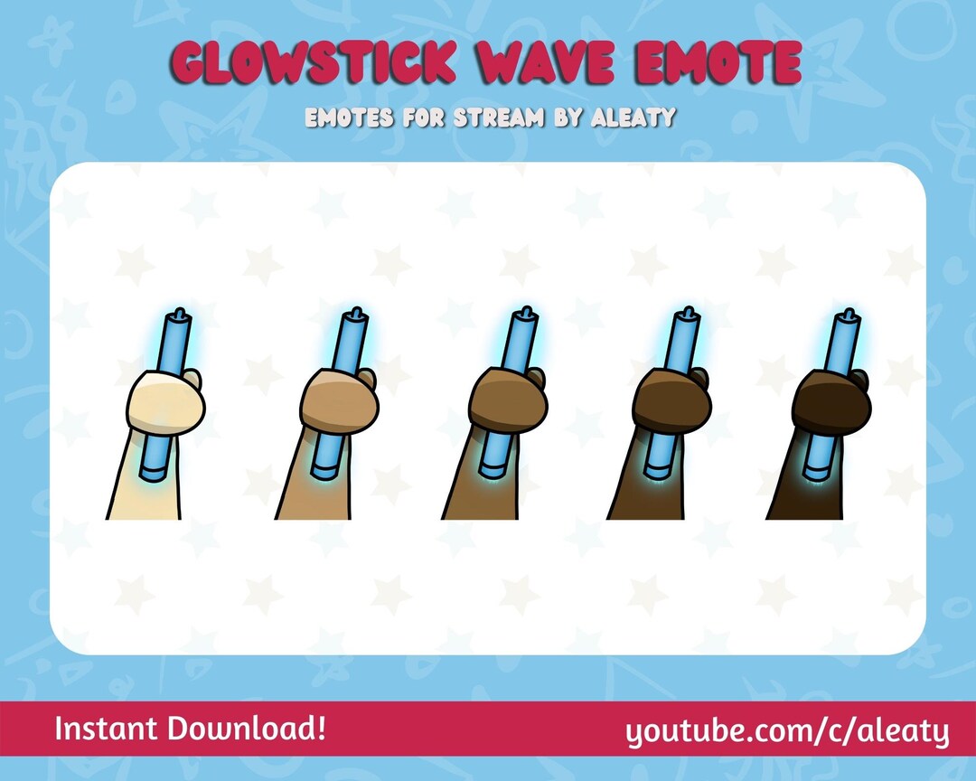 Glowstick Animated Emote / Twitch Emote / Animated Emote / Emote ...