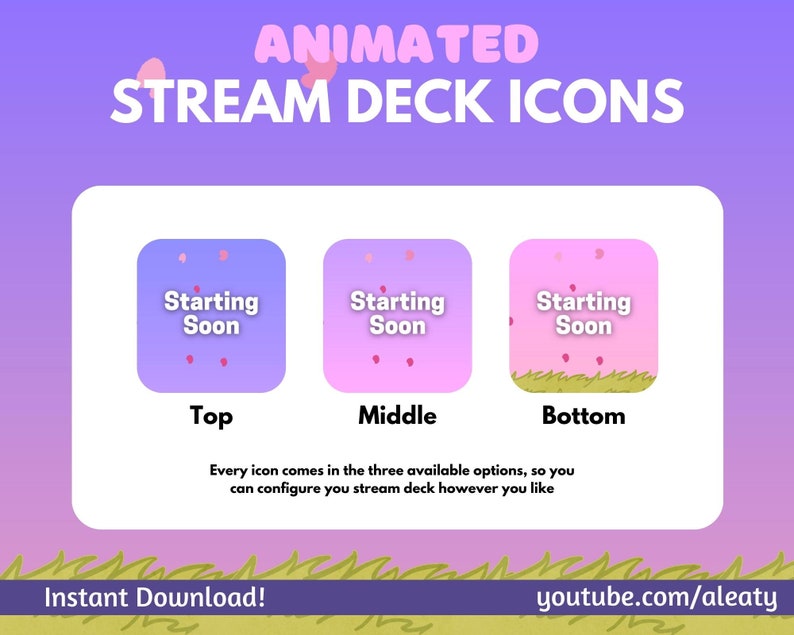 Animated Stream Deck Icons / Animated Cherry Blossom Icons / Animated ...