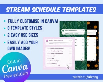 Red Modern Gaming Animated Stream Schedule | Twitch Kick Youtube ...