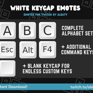 Keycap Emotes / Twitch Emote / Letter Emotes / Streamer / Streaming - Etsy