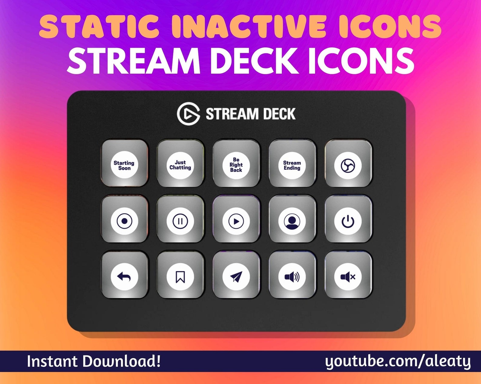 Animated Stream Deck Icons / Animated Paint Icons / Animated Icons ...