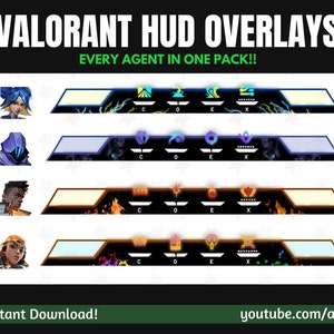 Valorant HUD Overlays / Twitch Overlay / OBS Overlay / - Etsy