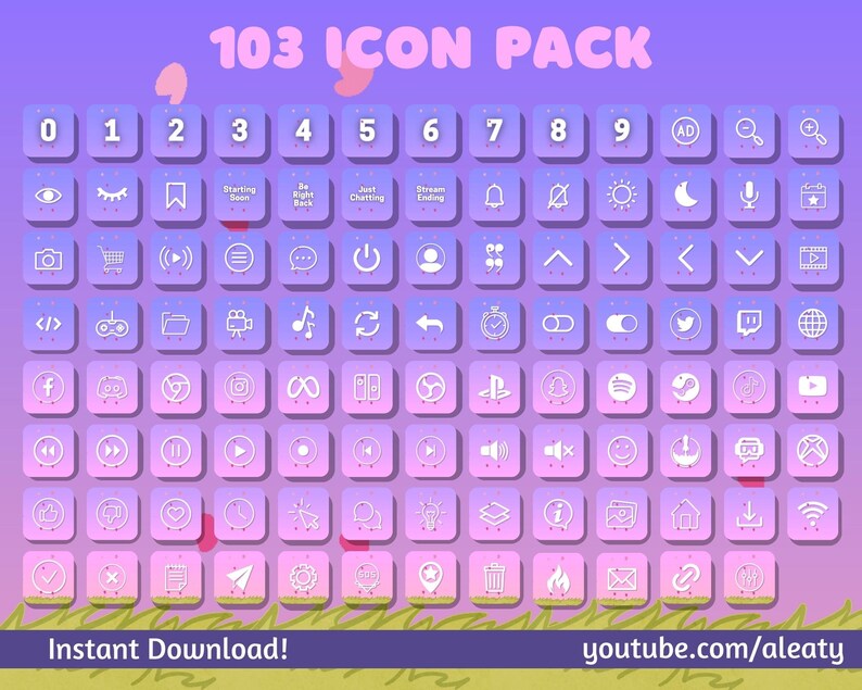 Animated Stream Deck Icons / Animated Cherry Blossom Icons / Animated ...