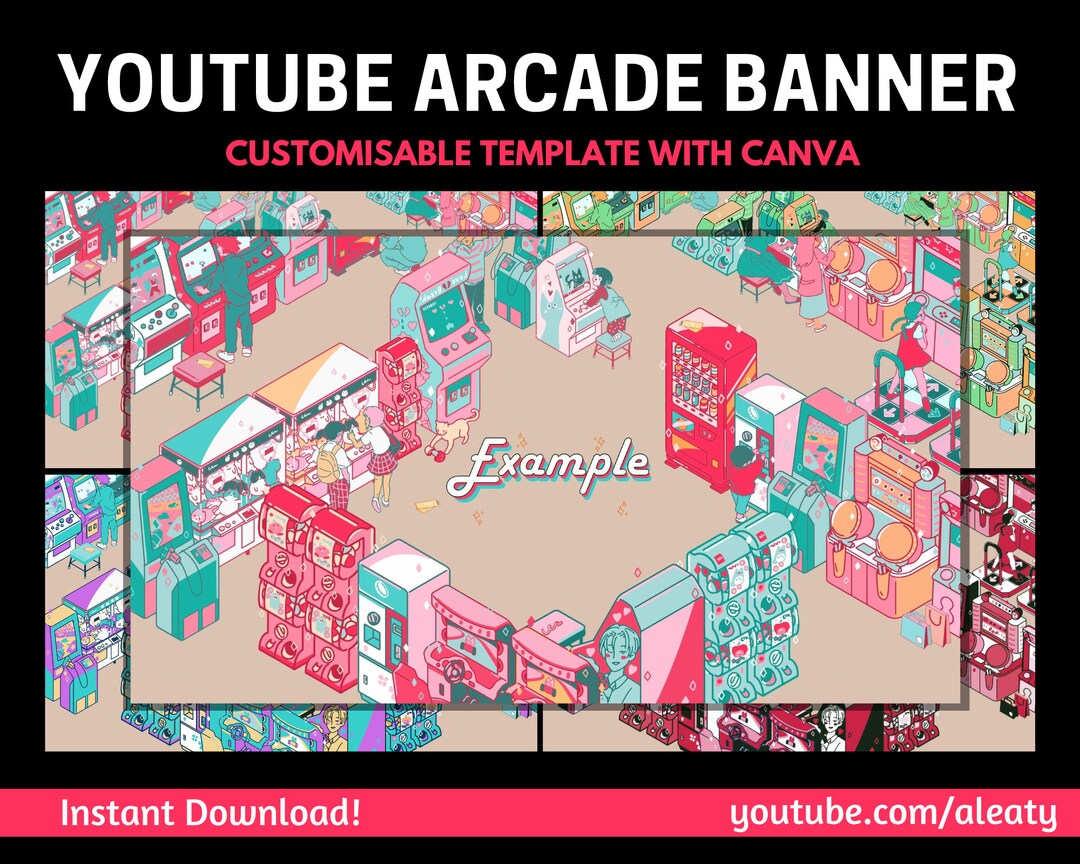 Youtube Arcade Gaming Banner Channel Banner Social Banner Profile ...