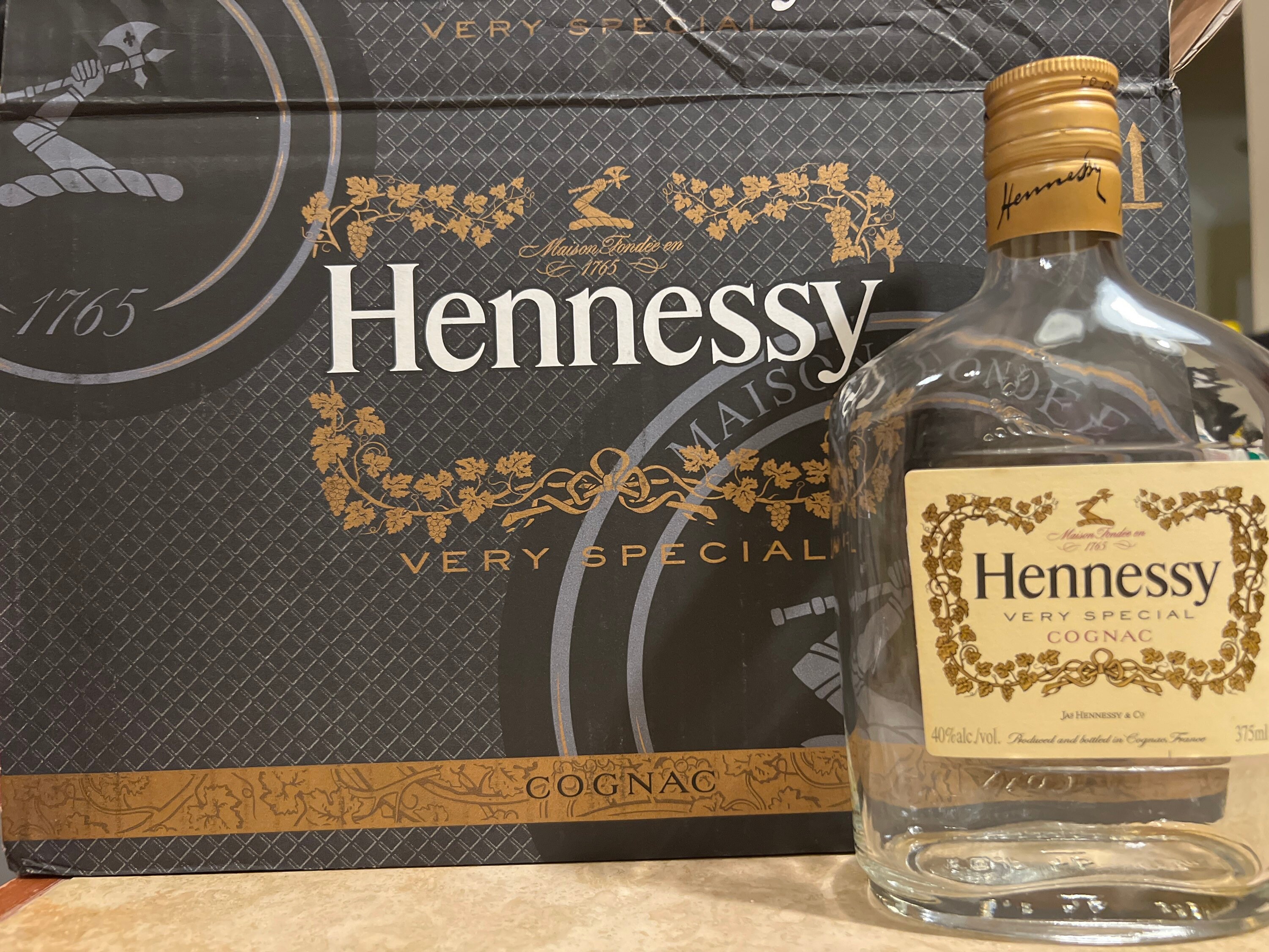 375ml Empty Hennessy Bottles With Cap - Etsy