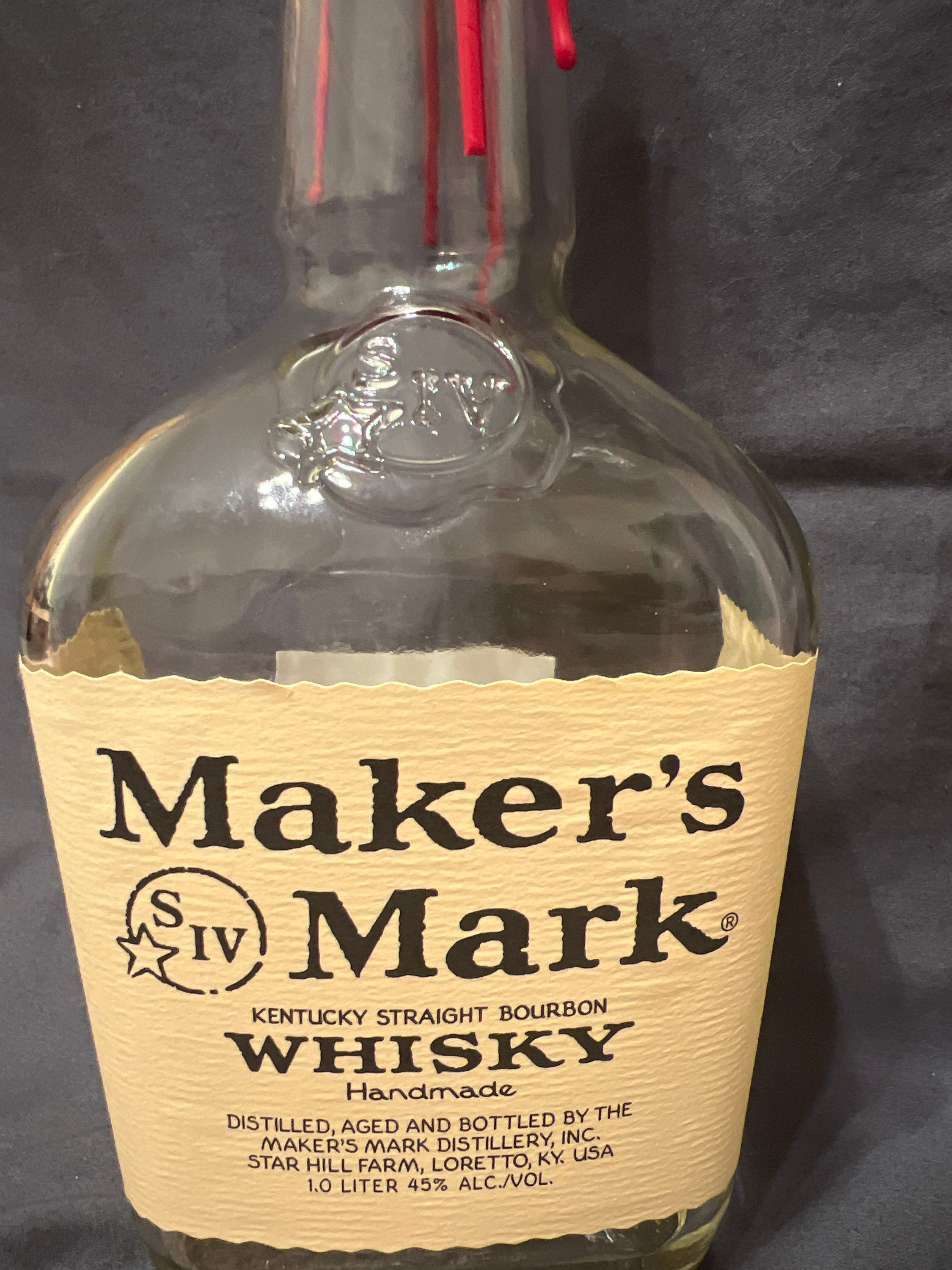 Makers Mark 1 Liter Empty Bottle - Etsy