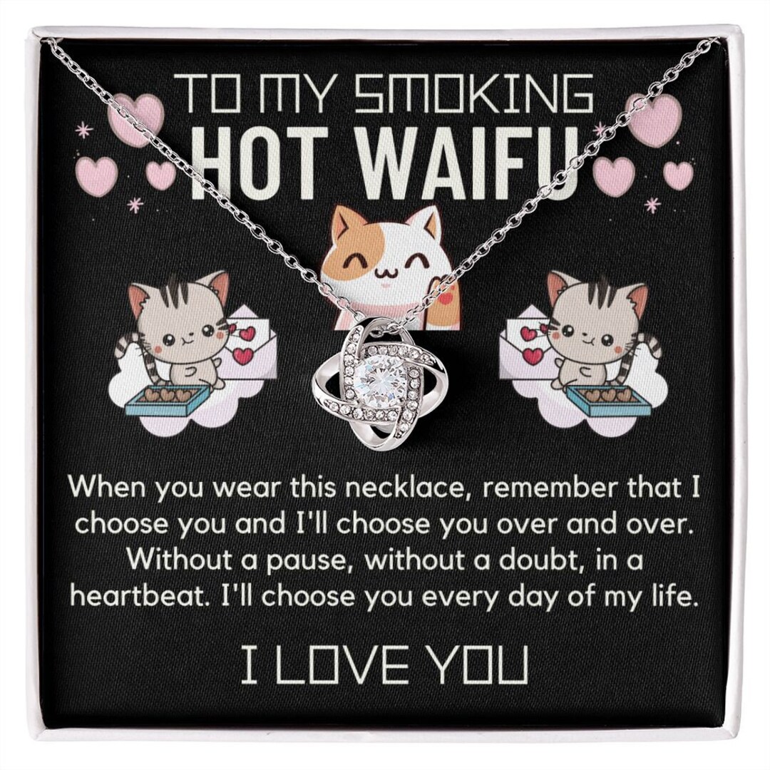 Waifu Love Knot Necklace F1 Waifu Anime Waifu Waifu Gift - Etsy