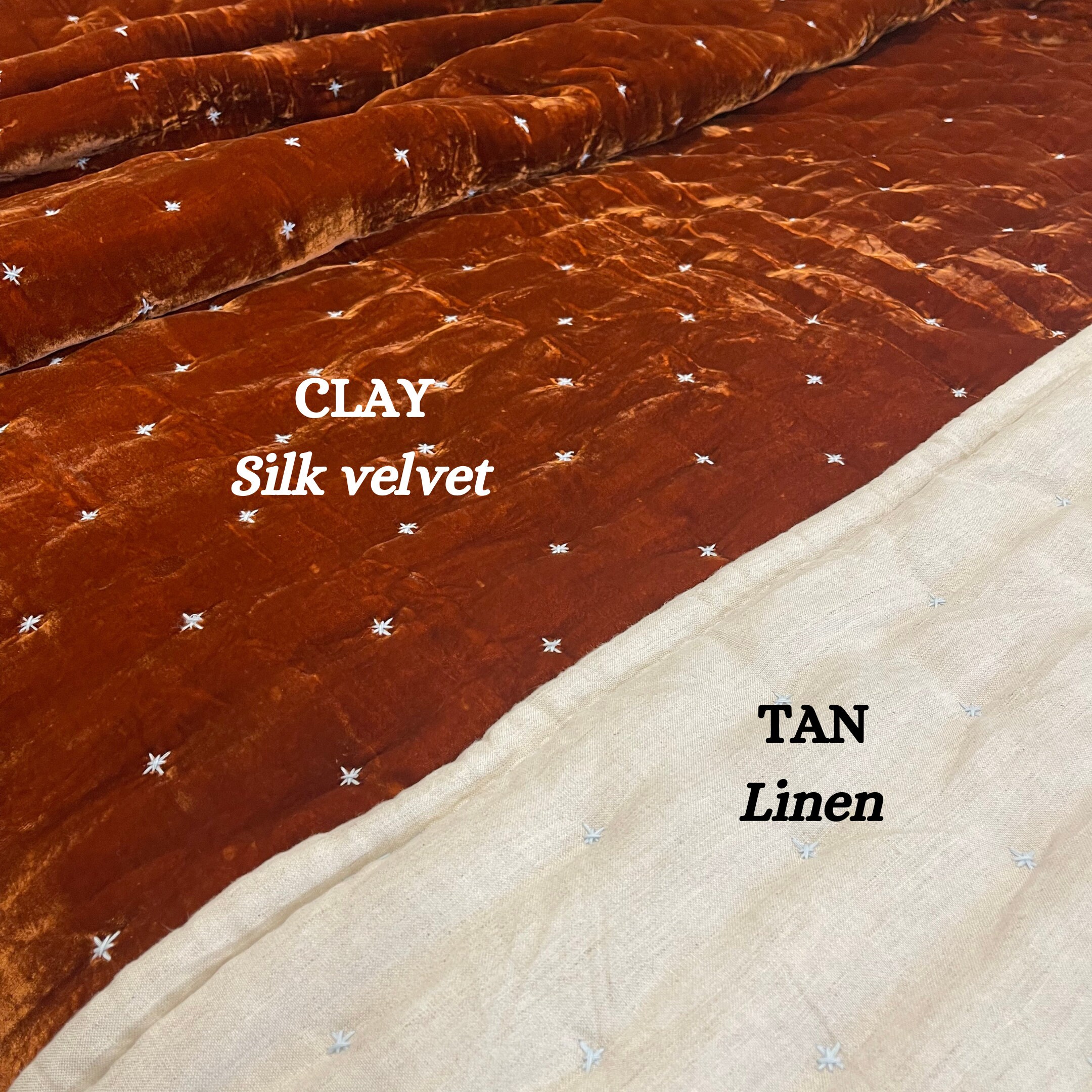 Silk Velvet Throw| Silk Velvet and Linen Throw| Luxurious Blanket| King ...