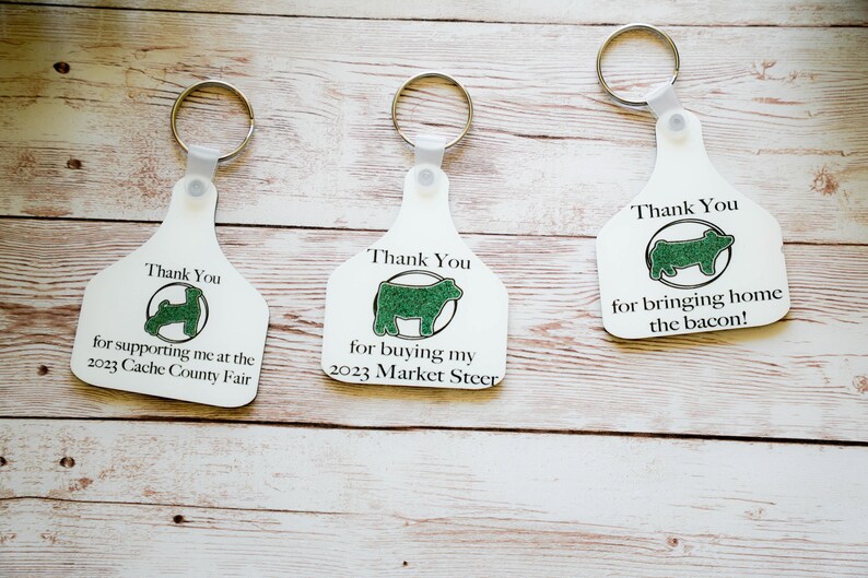4h Buyers Gift, 4h Keychain, 4h Ear Tag Keychain, 4H Buyer Gift, 4H Key ...