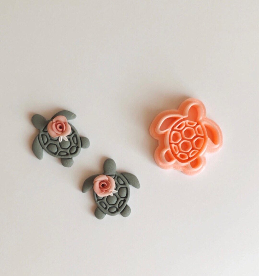 Sea Turtle Clay Cutters | Turtle Embossed Cutter | Summer Beach Cutter ...