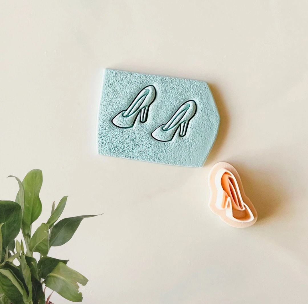 Princess Shoe Clay Cutter | Princess Fairytale Spring Polymer Earring ...