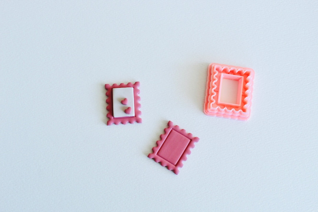 Embossed Post Stamp Clay Cutter | Love Stamp , Valentines Clay Cutters ...