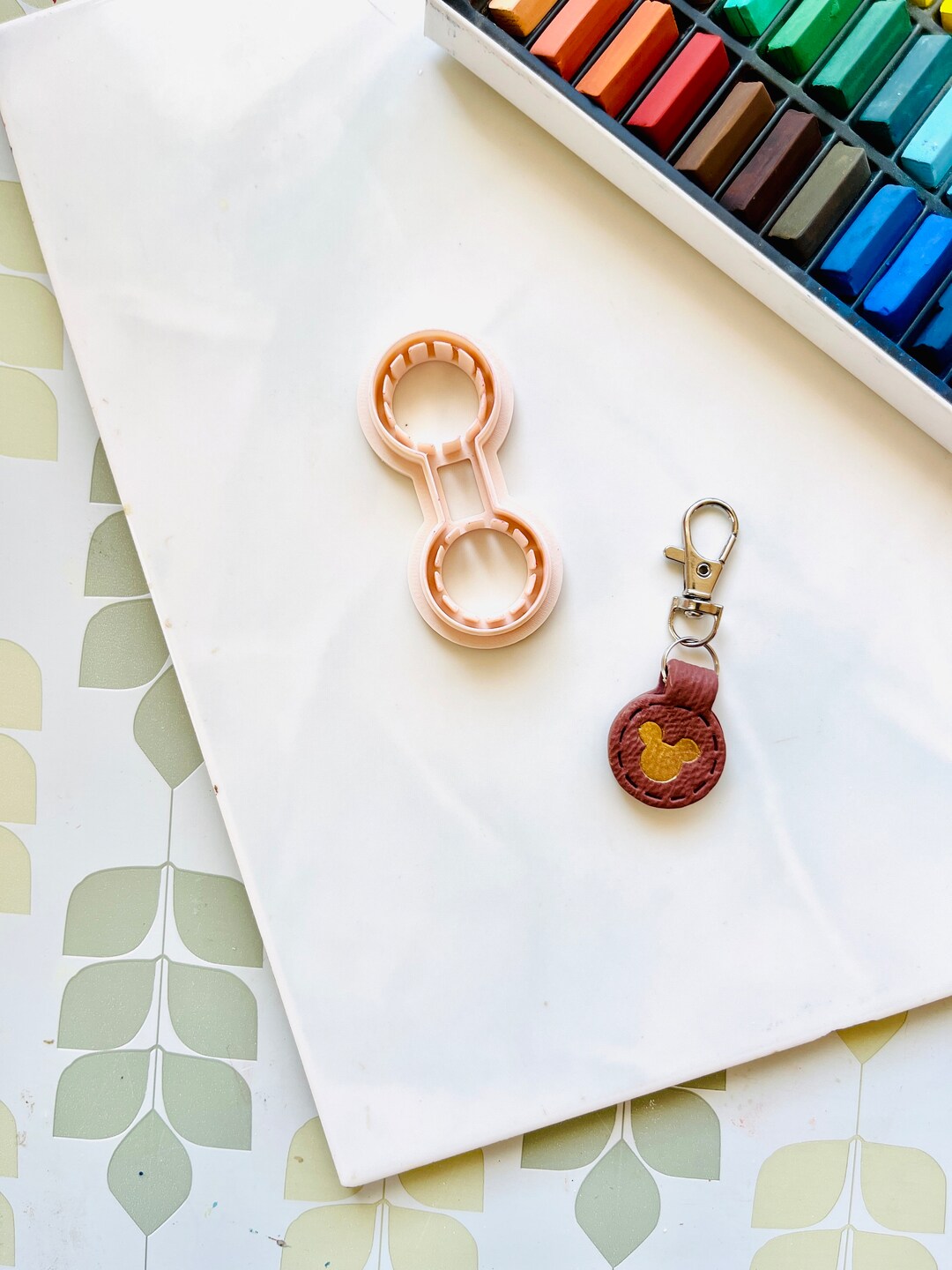 Circle Leather Keychain Cutter | Polymer Clay Keychain Cutter | Back to ...