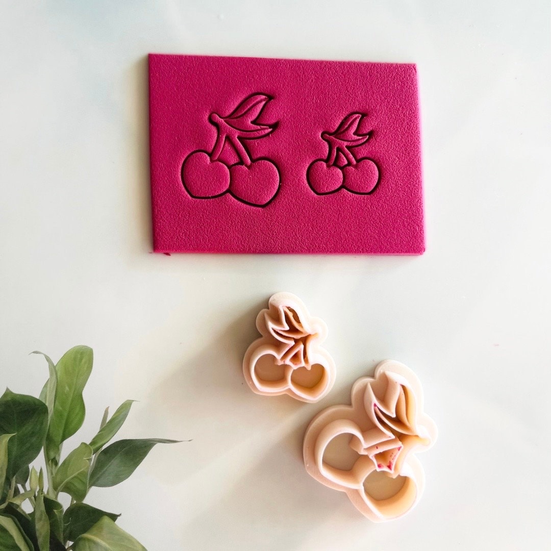 Cherry Clay Cutter Valentines | Valentine Clay Heart Cutter | Heart ...