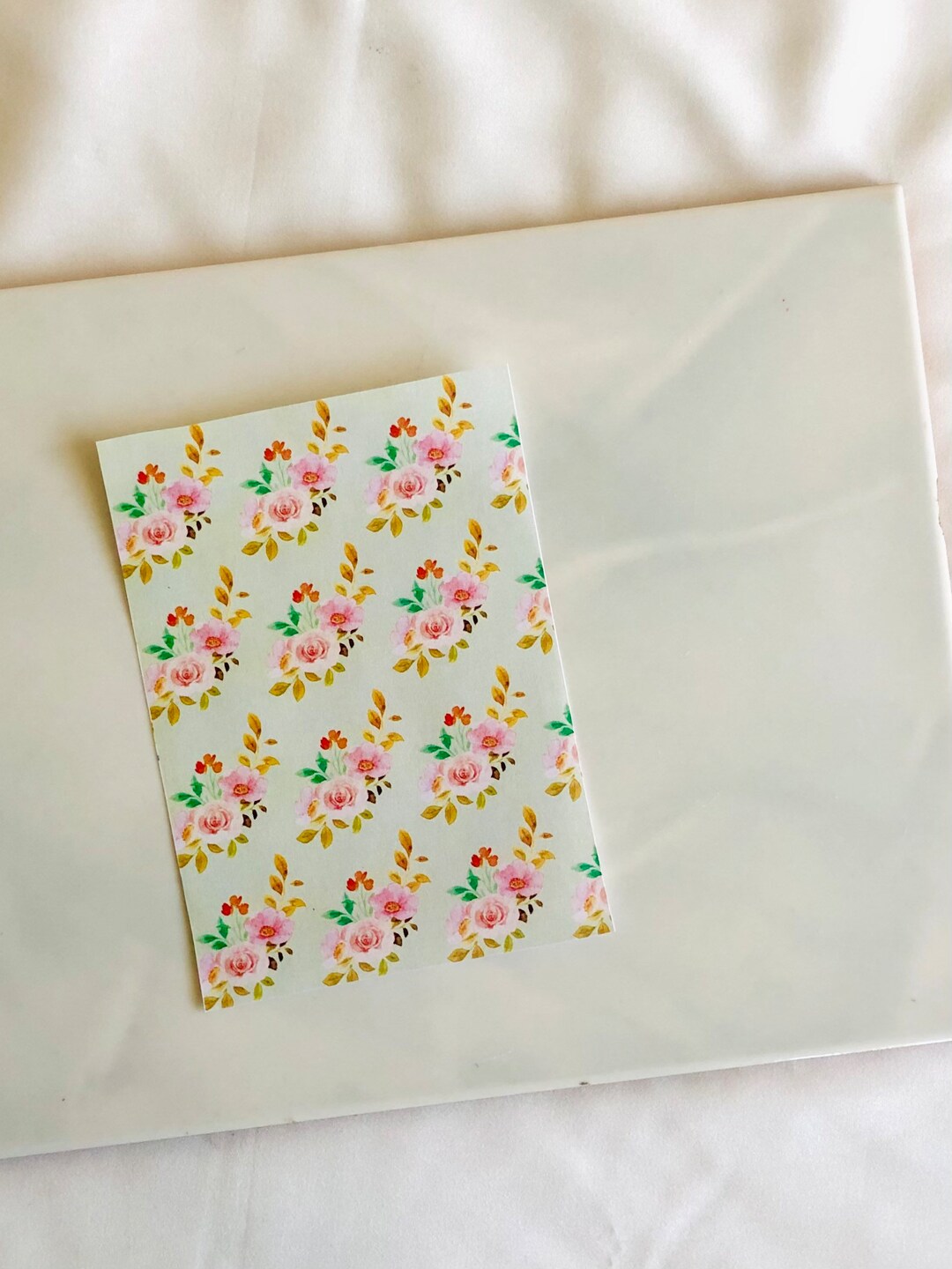 Soft Spring Flowers Transfers | Water Soluble Paper| Transfer Sheet for ...