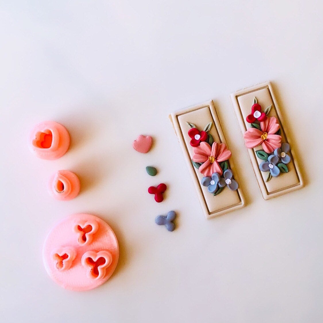 Set of Micro Flower and Micro Mini Leave Cutter Micro Flower - Etsy