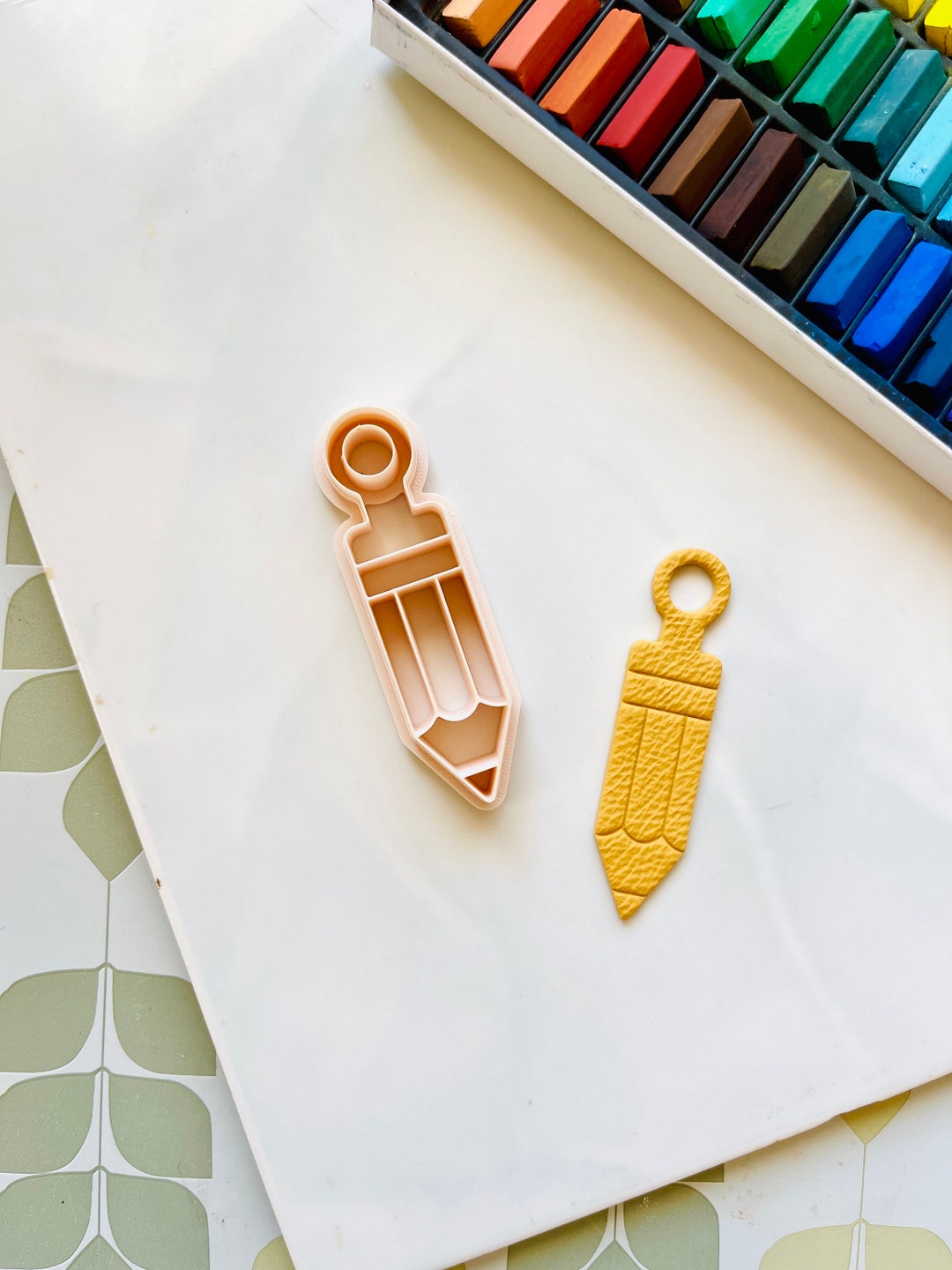 Pencil Leather Keychain Cutter | Polymer Clay Keychain Cutter | Back to ...