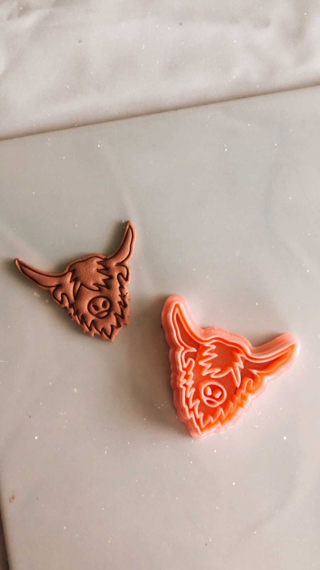 Highland Cow Embossed Cutter Cow Head Cutter Western Clay Cutter ...