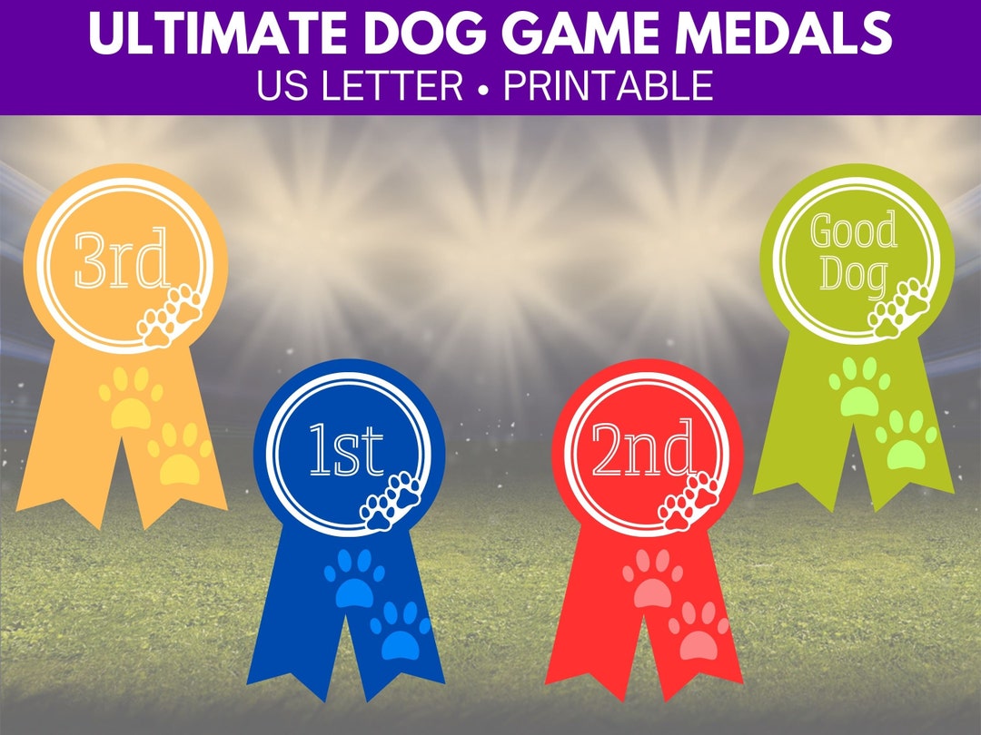 Printable Dog Award Ribbons for Dog Party Games - Etsy