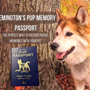 Remington's Pup Memory Passport - Etsy