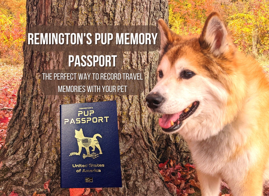 Remington's Pup Memory Passport - Etsy