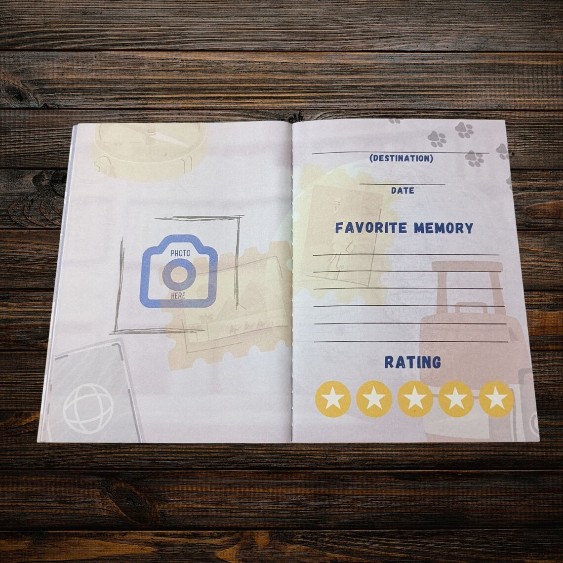 Remington's Pup Memory Passport - Etsy