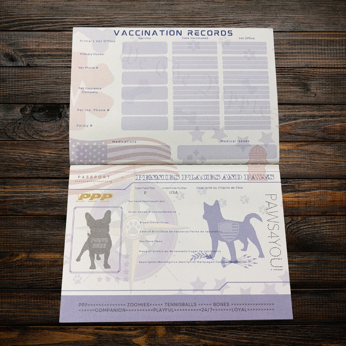 Remington's Pup Memory Passport - Etsy
