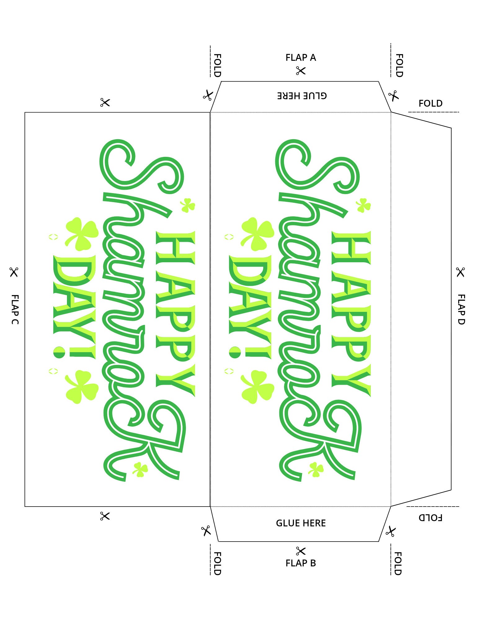 Printable St Patty's Day Cash Envelopes, Holiday Money Envelopes ...