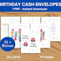 Happy Birthday Printable Gift Hard Holder, Printable Money Card ...