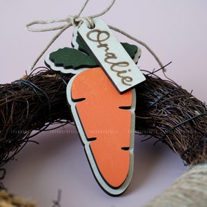 Easter Basket Name Tags, Carrot Name Tags, Personalized Gift Labels ...