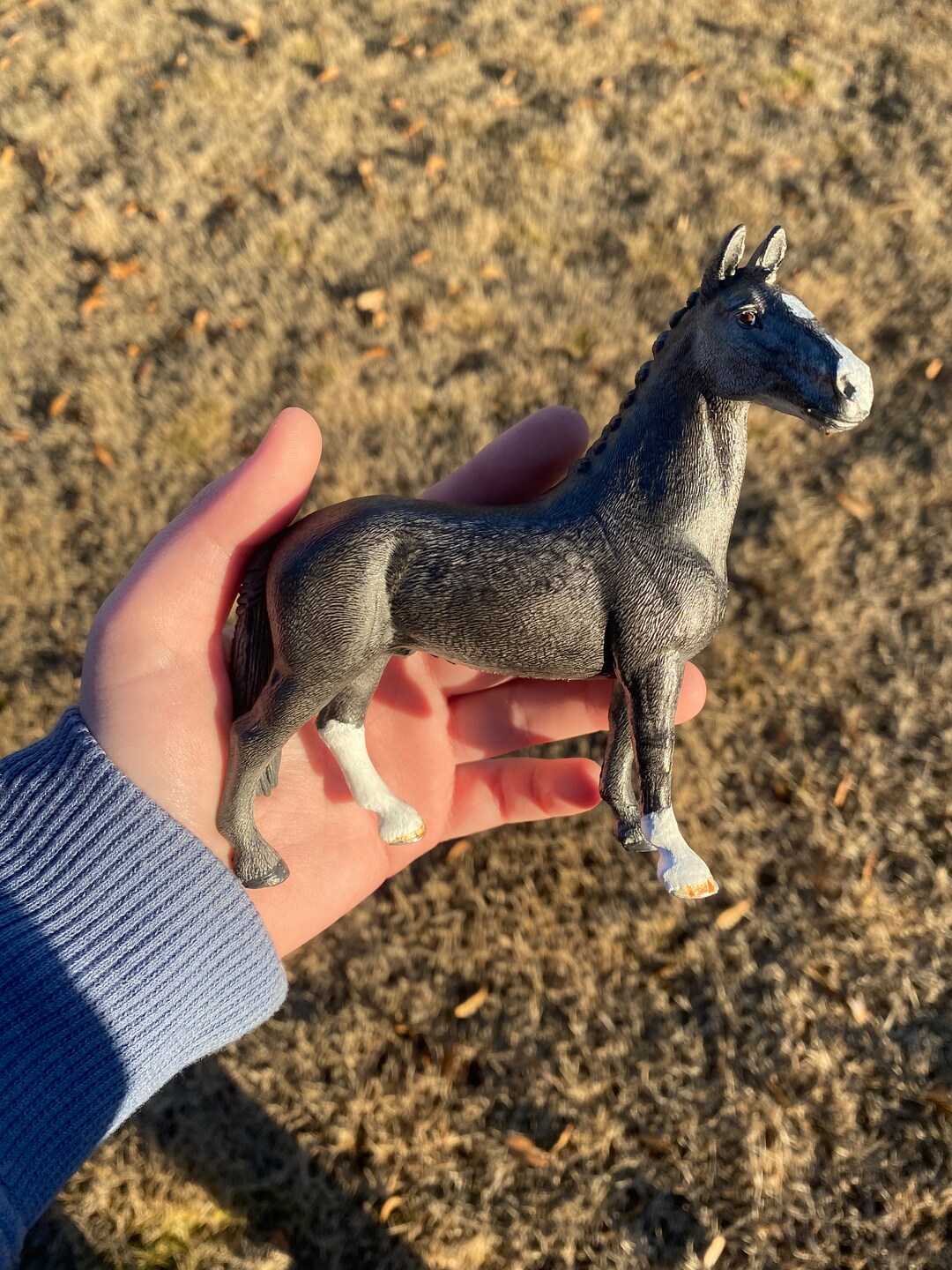 Schleich Repaint Dappled Grey Hanoverian - Etsy