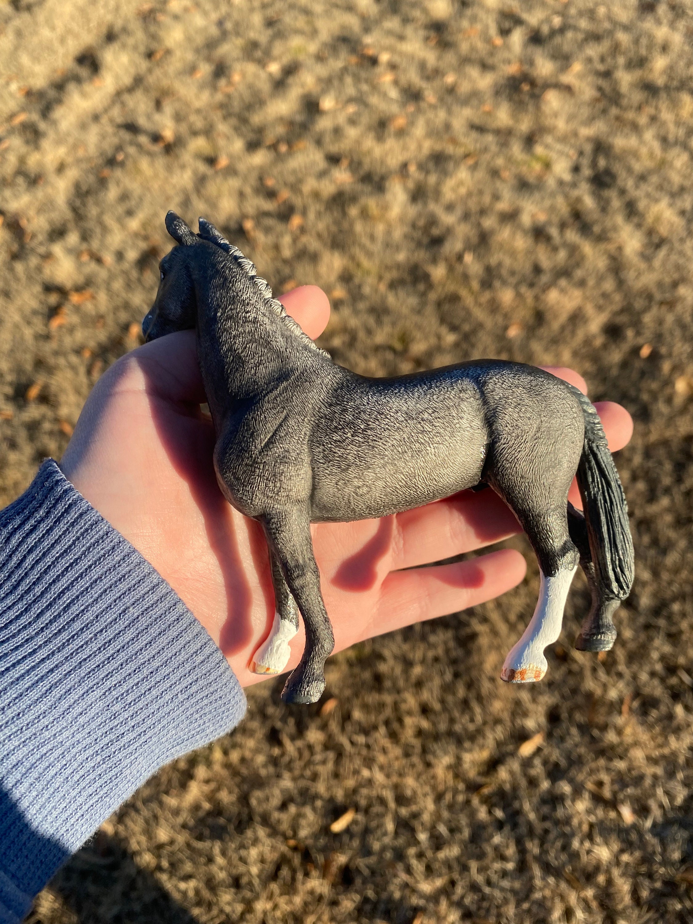 Schleich Repaint Dappled Grey Hanoverian - Etsy
