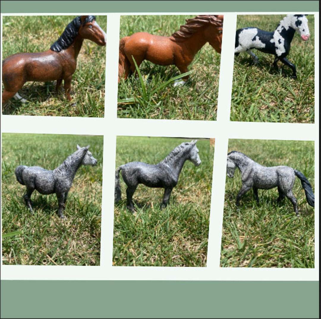 Custom Schleich or Collecta Horse Talk to Me Before Buying ONLY SHIPS ...