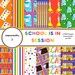 School Digital Paper Classroom School Supplies Teachers Notebooks ...