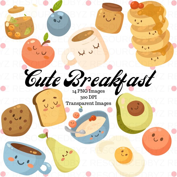 Kawaii Breakfast - Etsy