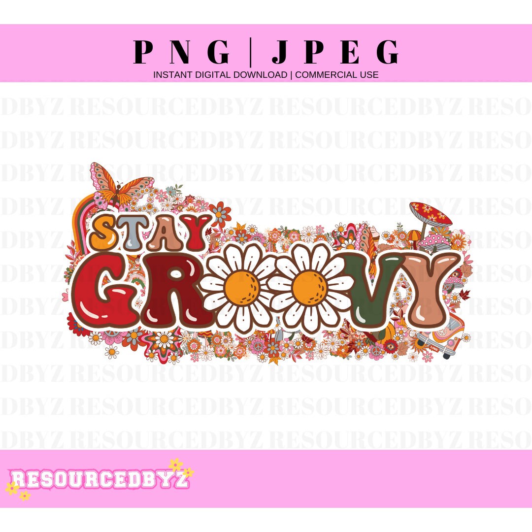 Retro Stay Groovy Png Peace Sign Png Hippie Summer Png Retro Peace Sign ...