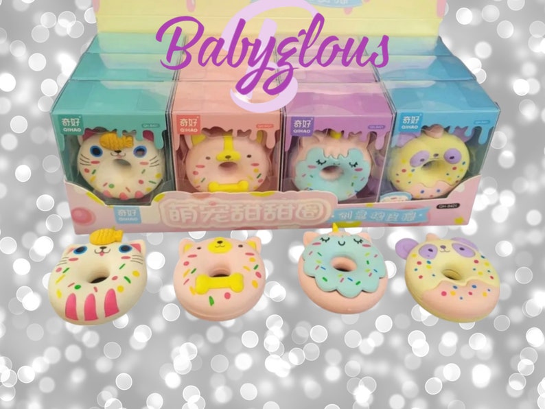 Donut Cat Eraser - Etsy