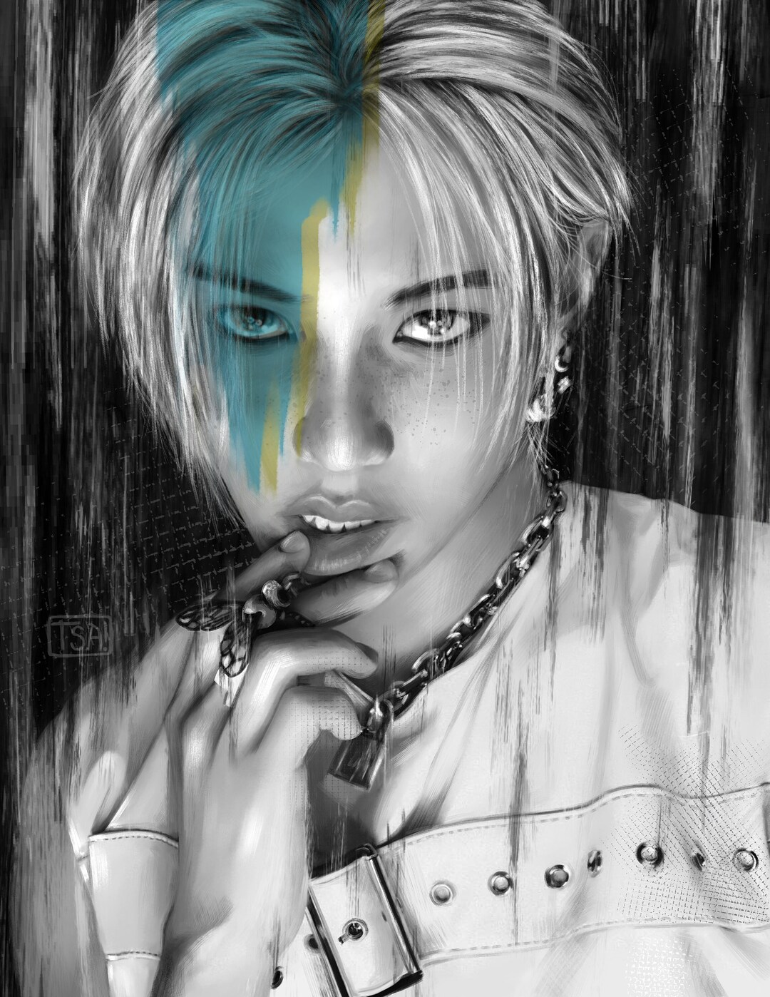 Color Drip Felix - Print - Etsy