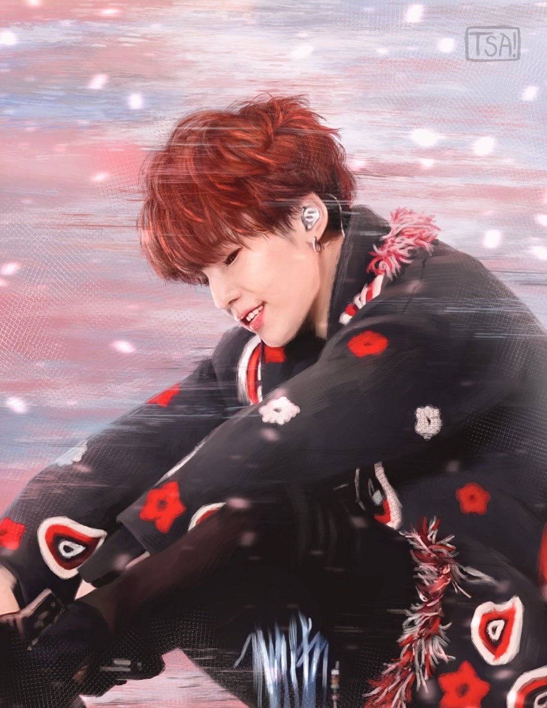 Suga Sitting - Print - Etsy