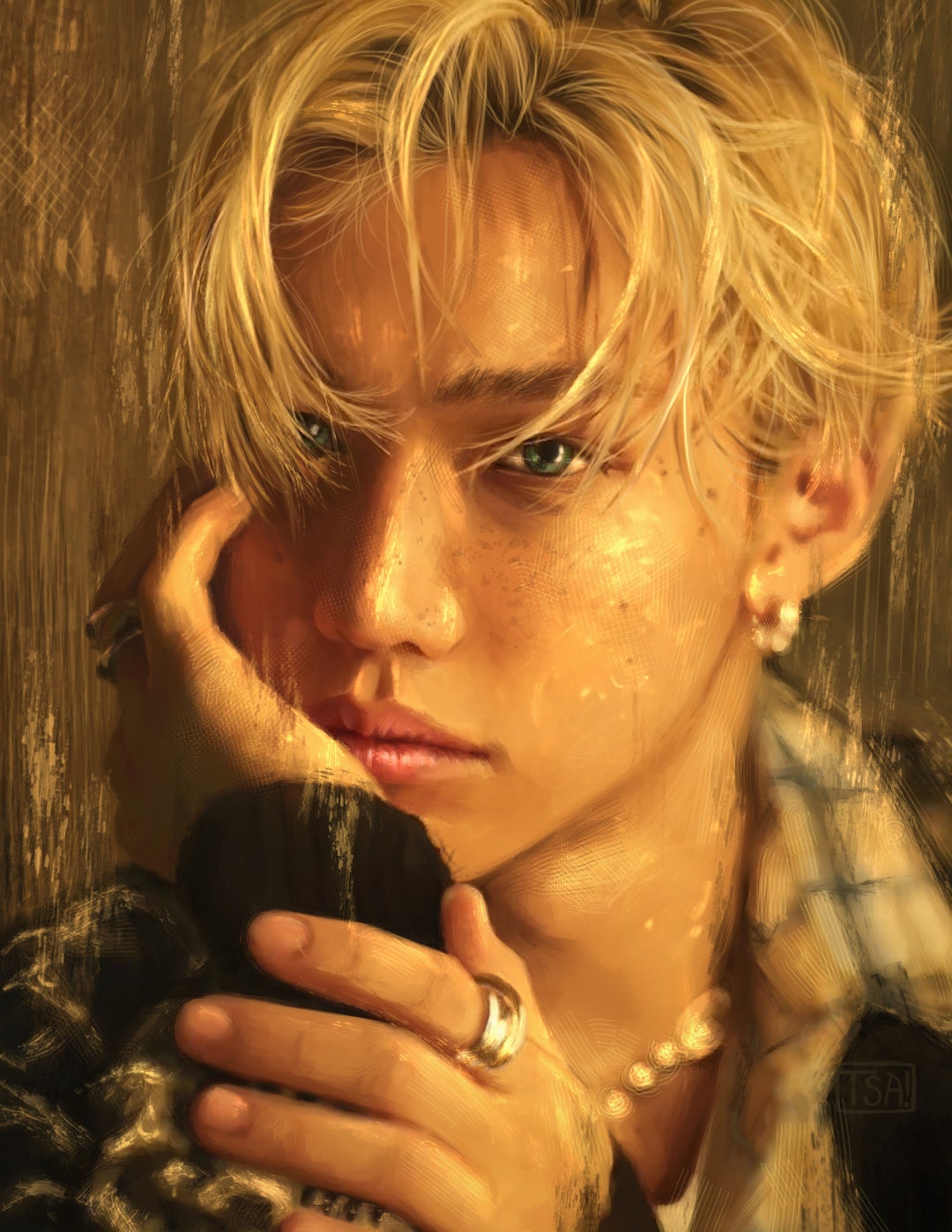 Golden Felix - Print - Etsy