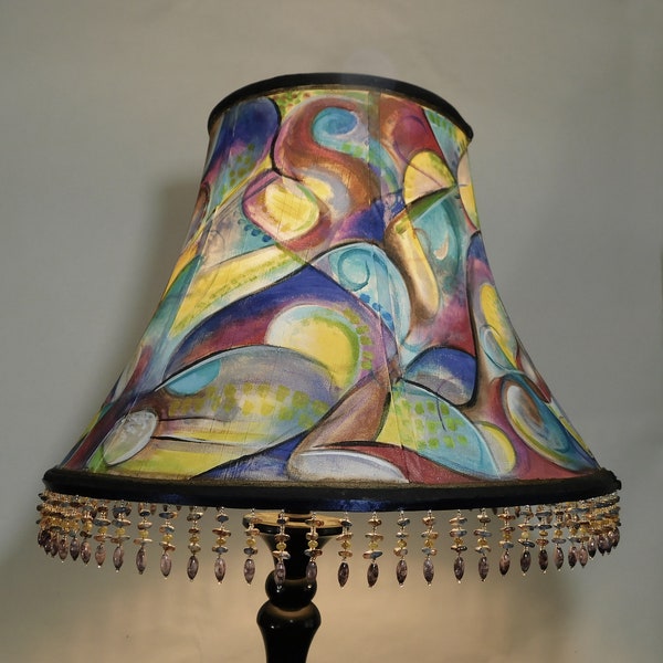 Painted Lamp Shade - Etsy