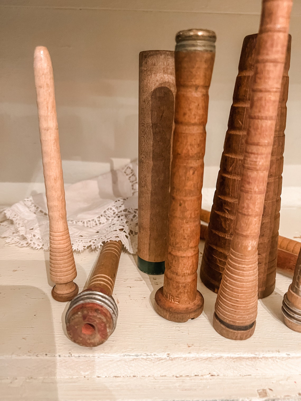 Wooden Quills, Bobbins, Spools, Spindles, Industrial Lot Of - Etsy