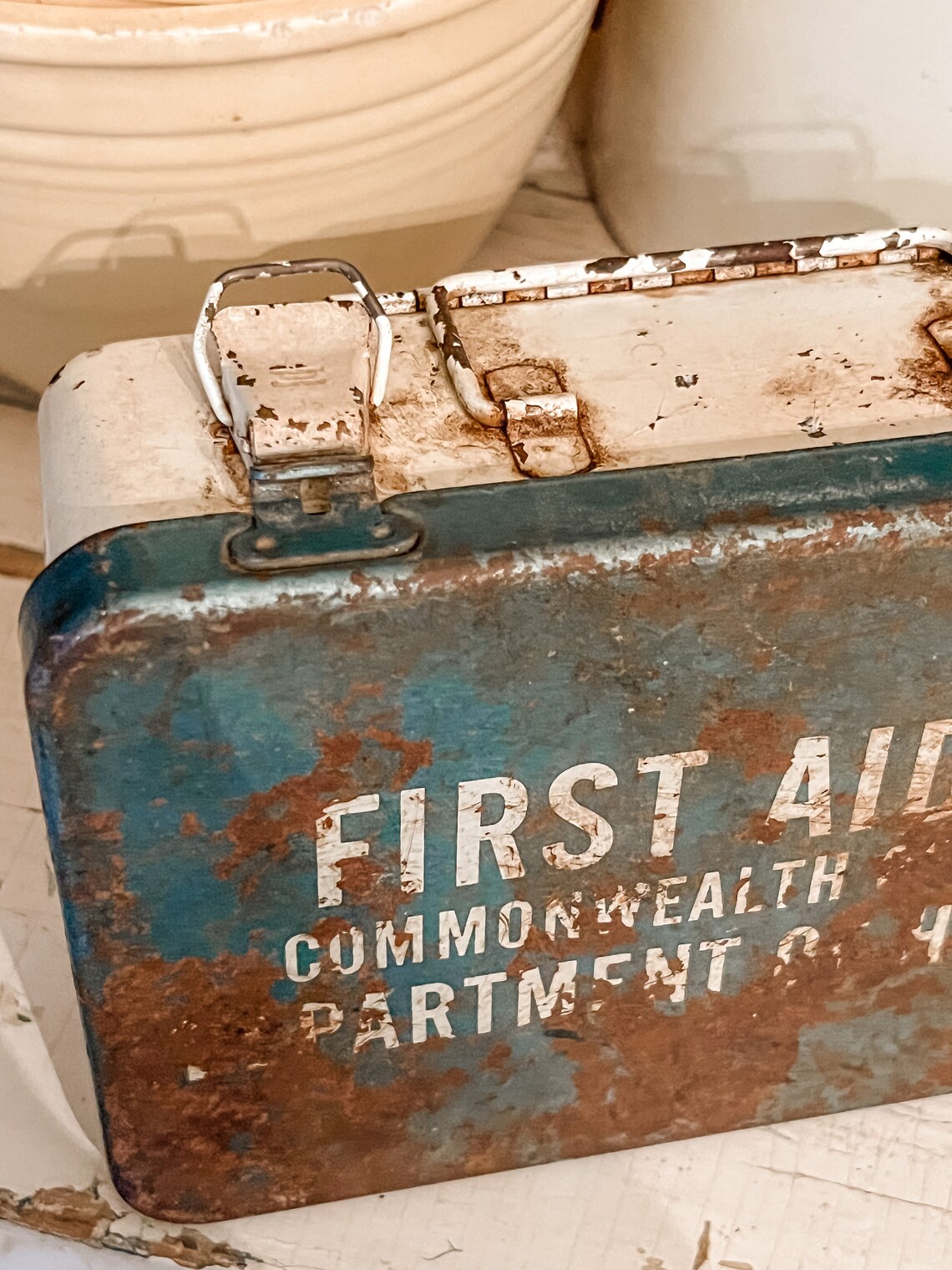 Vintage First Aid Kit; Commonwealth of Virginia Department of Highways ...