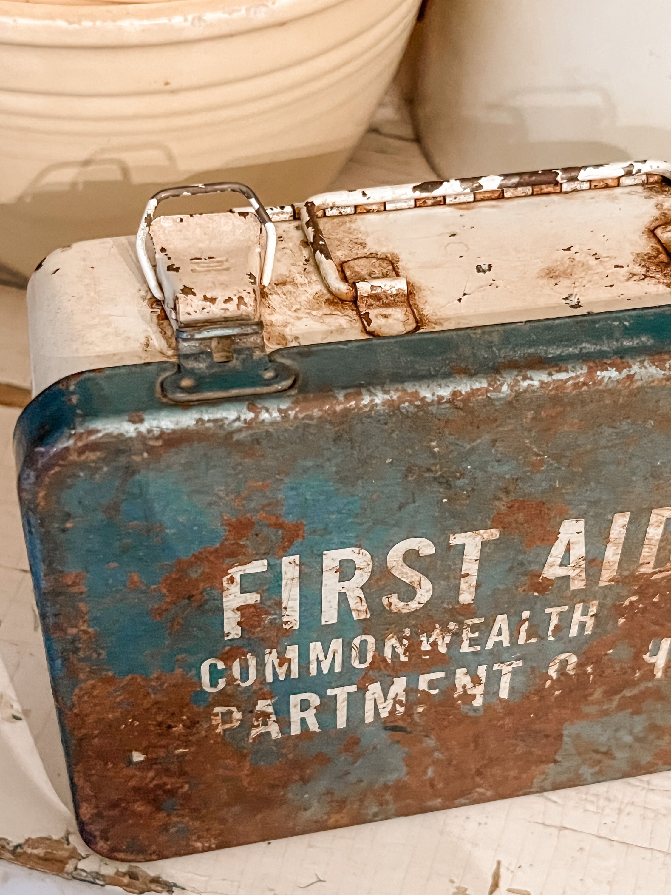 Vintage First Aid Kit; Commonwealth of Virginia Department of Highways ...