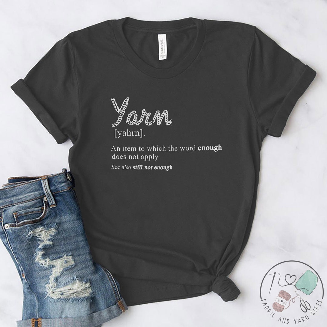 Knitting Shirt, Yarn Definition, Knit Gift, Knitting Gift, Knitter Gift ...