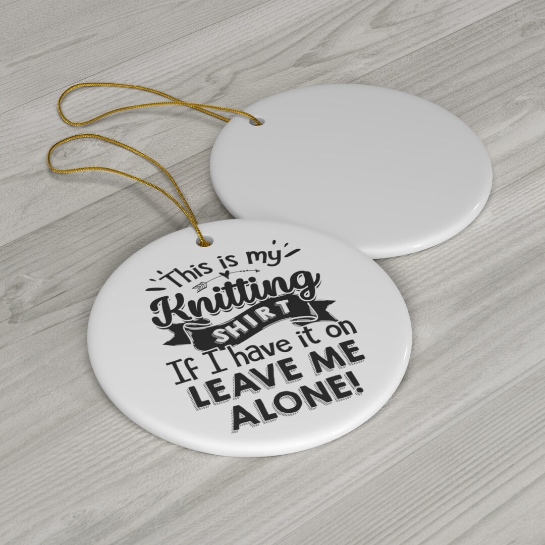 Knitting Ornament, This is My Knitting Shirt, Knit Gift, Knitting Gift ...