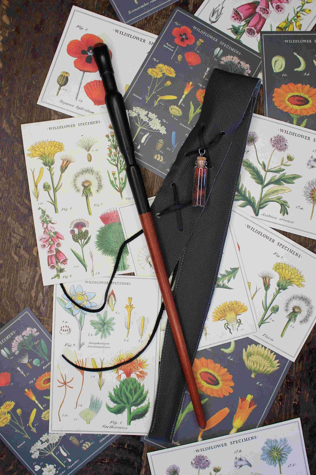 Red Night Magic Wand | Metaphysical Tool | Ebony Wand - Etsy