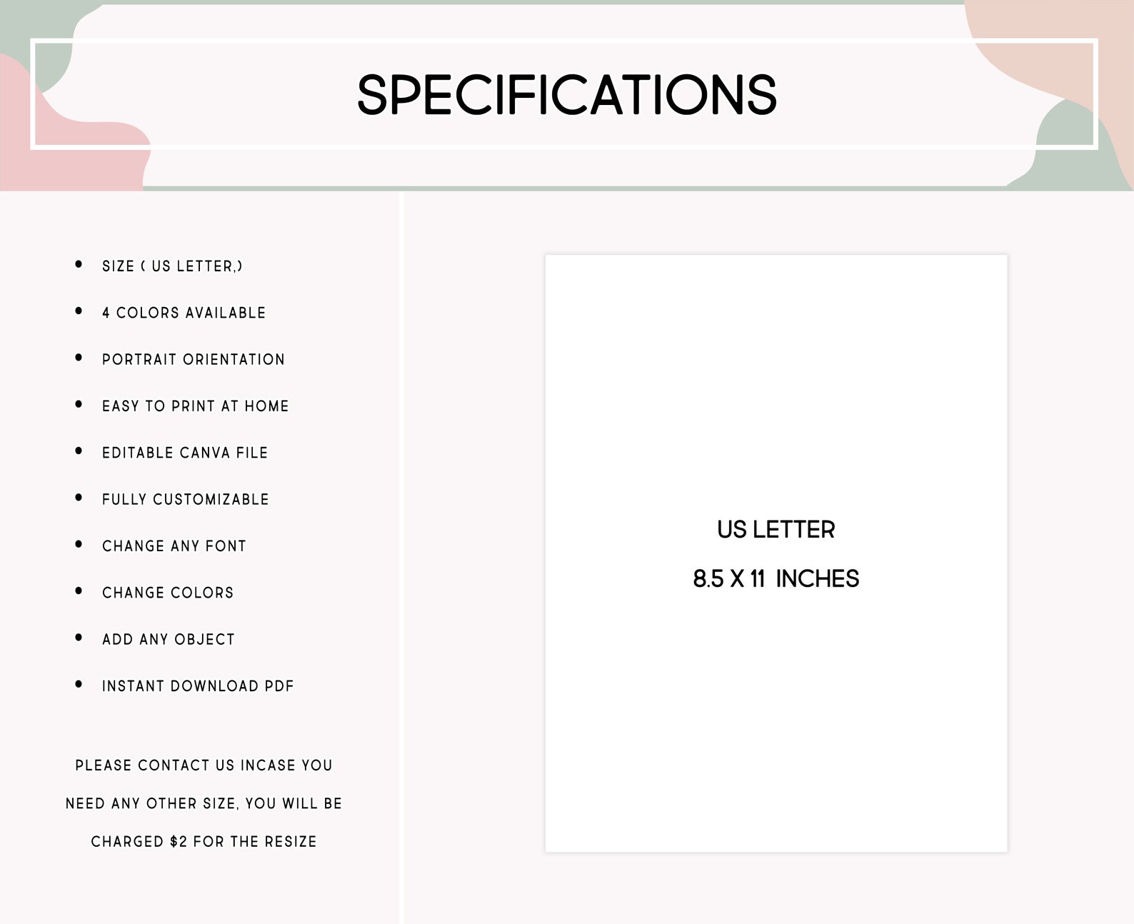 Editable Contact List Template Canva Client Contact - Etsy UK