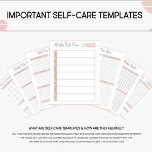 Self Care Planner Printable, Mood Tracker, Daily Check in Mindfulness ...