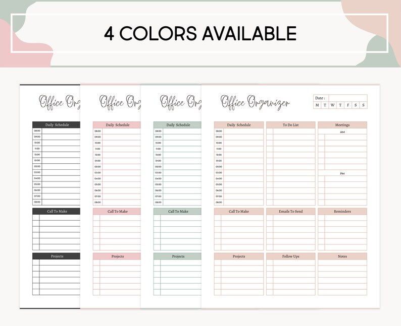 Office Organizer Template Printable Office Planner - Etsy